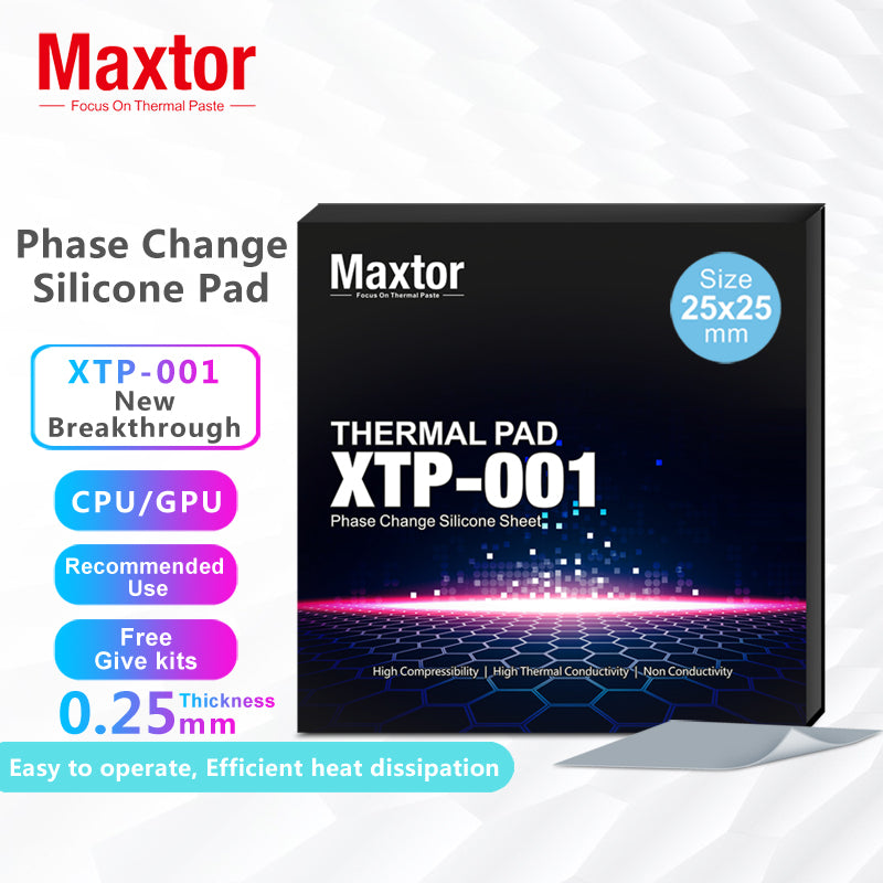 Maxtor XTP-001 22.5W/MK Phase Change Silicone Thermal Pad for CPU GPU ...